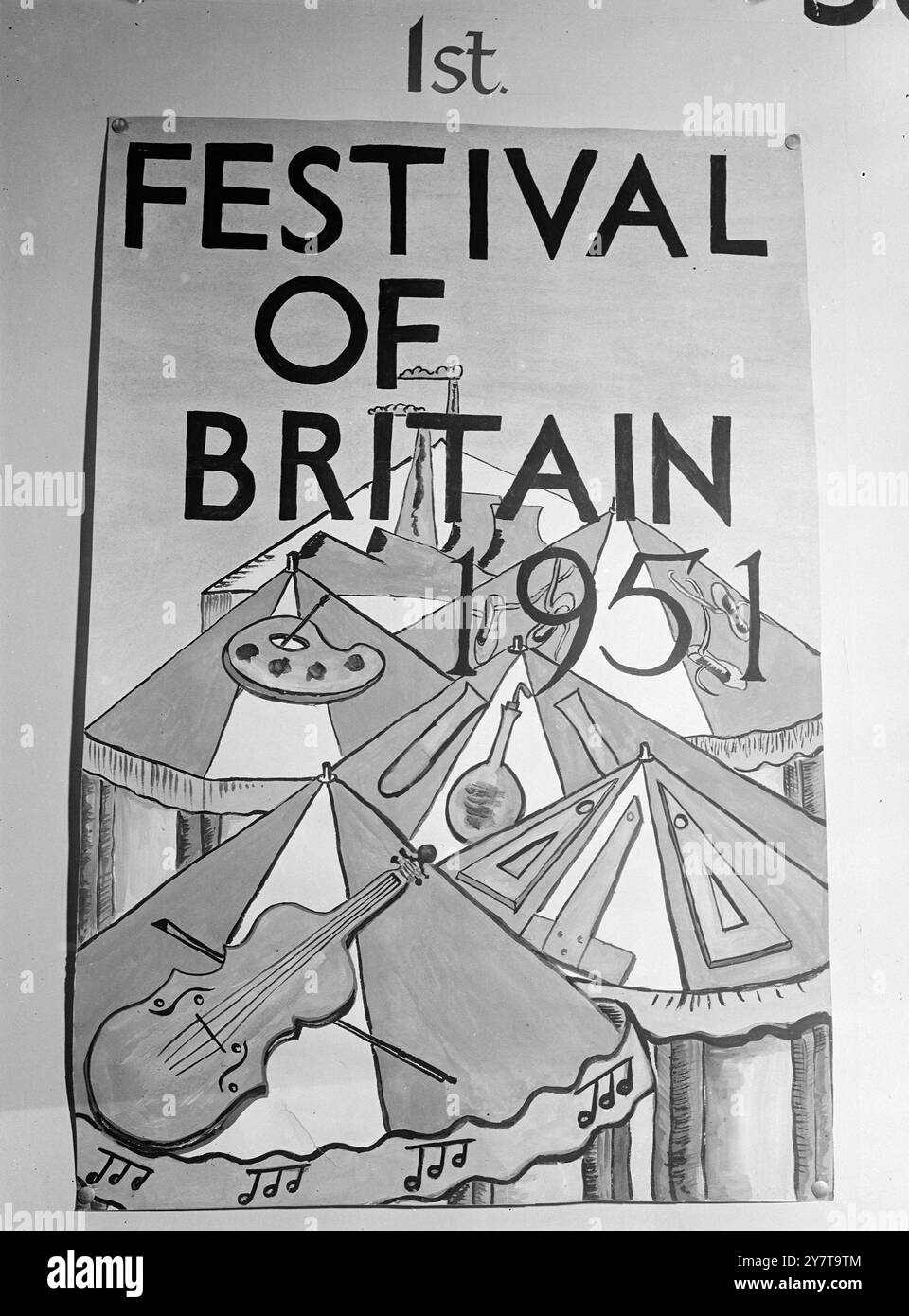 THIS POSTER WINS THE FESTIVAL CONTEST 25 May 1950 Festival of Britain ...