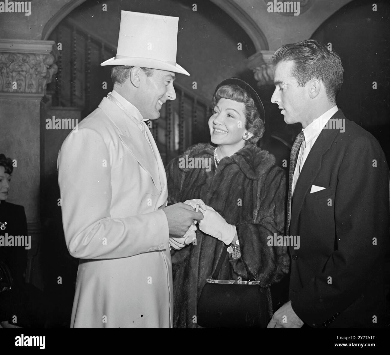 WILDING IN REHEARSAL MICHAEL WILDING , British film night comedy star ...