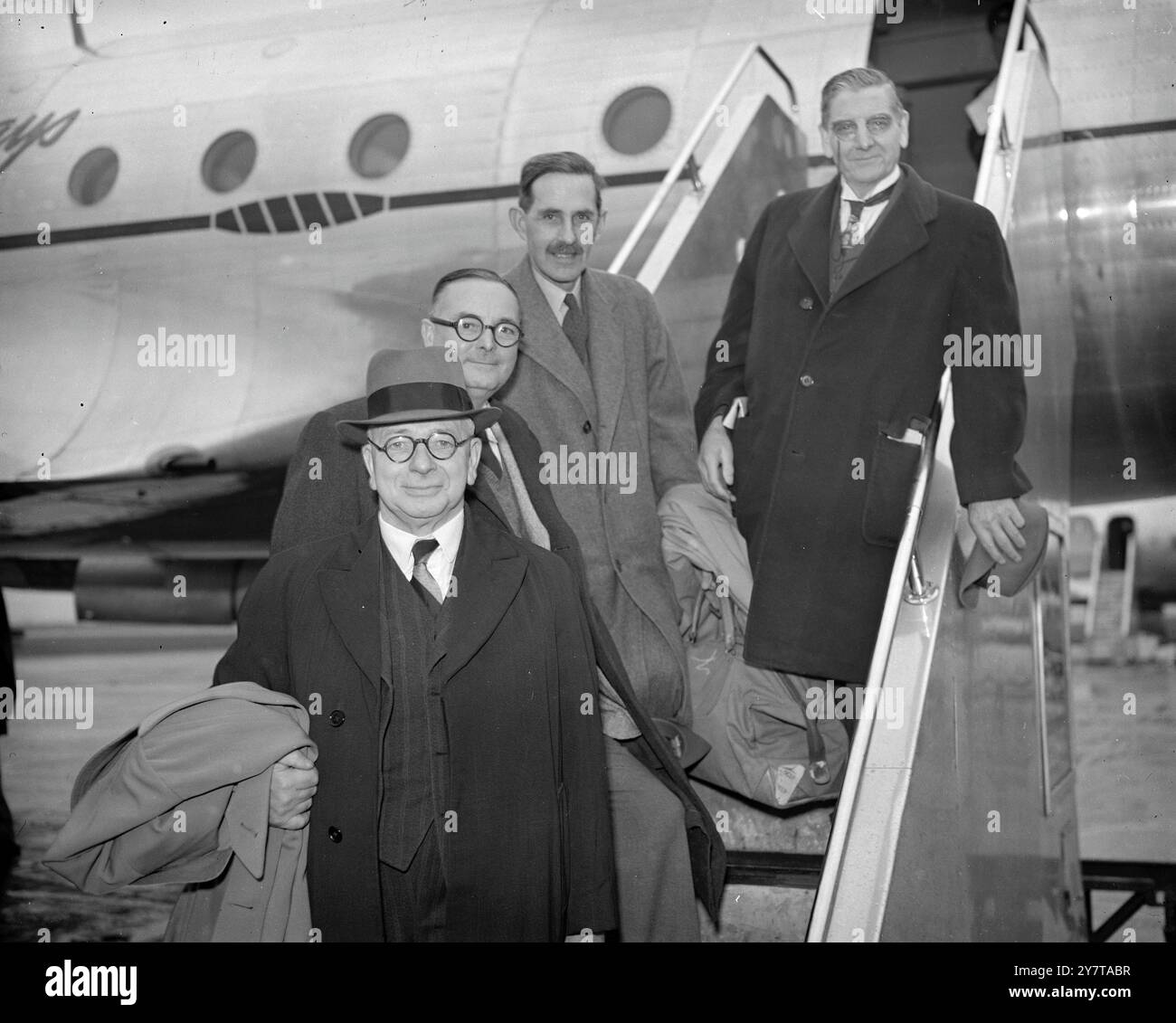 Viscount A.V. Alexander ( front) . 1950 Stock Photo - Alamy