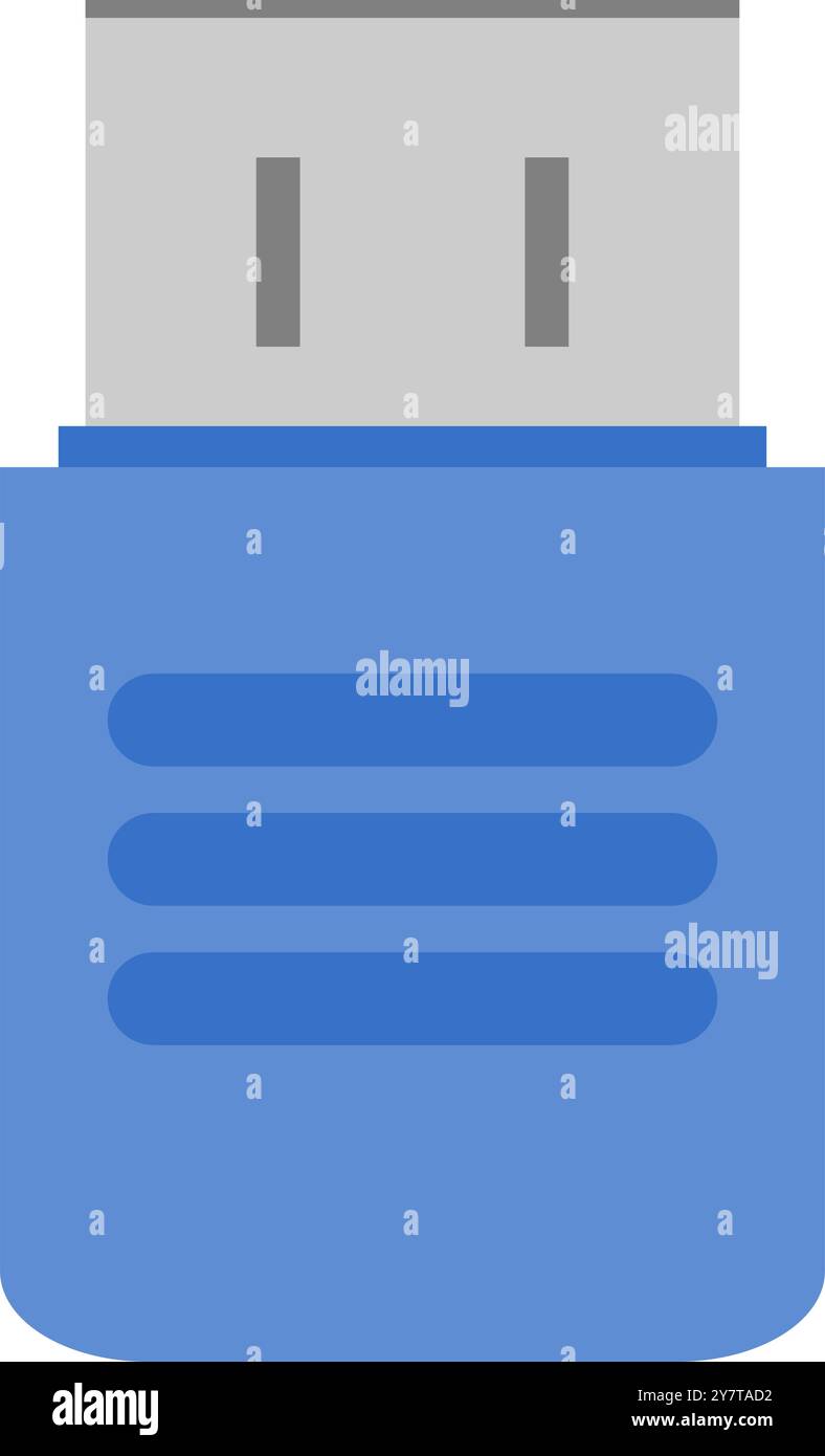 Blue usb flash drive Stock Vector Images - Alamy