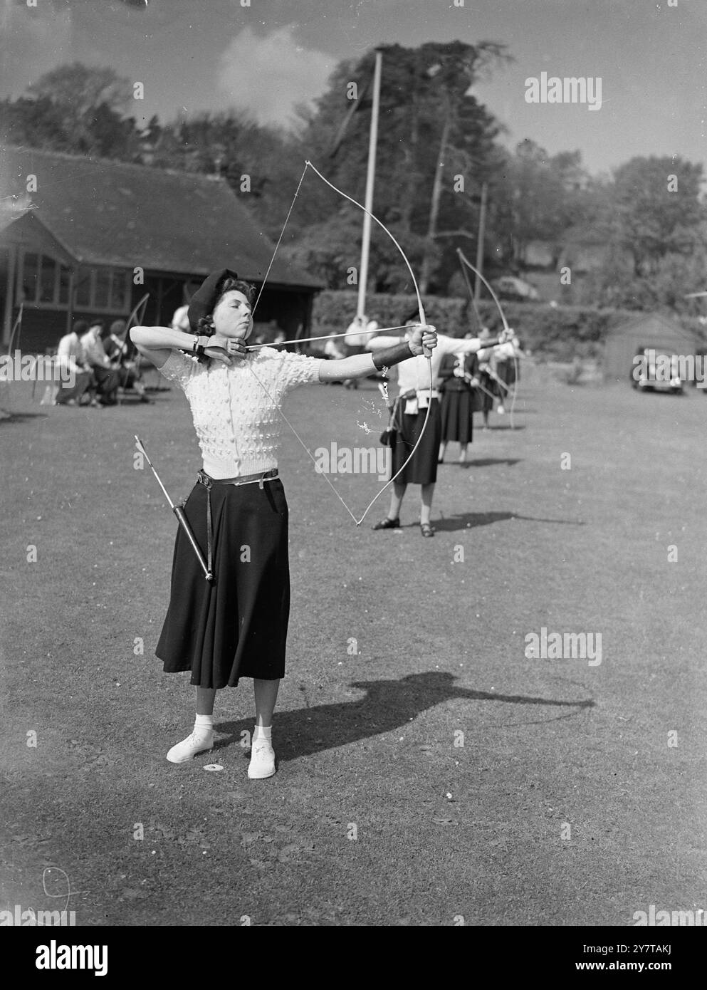 A LINE OF ENGLISH BOWS 5 May 1950 Formidable as the archers of bygone ...