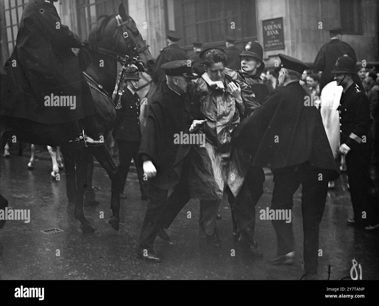 LONDON POLICE BATTLE MAY DAY DEMONSTRATORS 7 May 1950 More than thirty ...