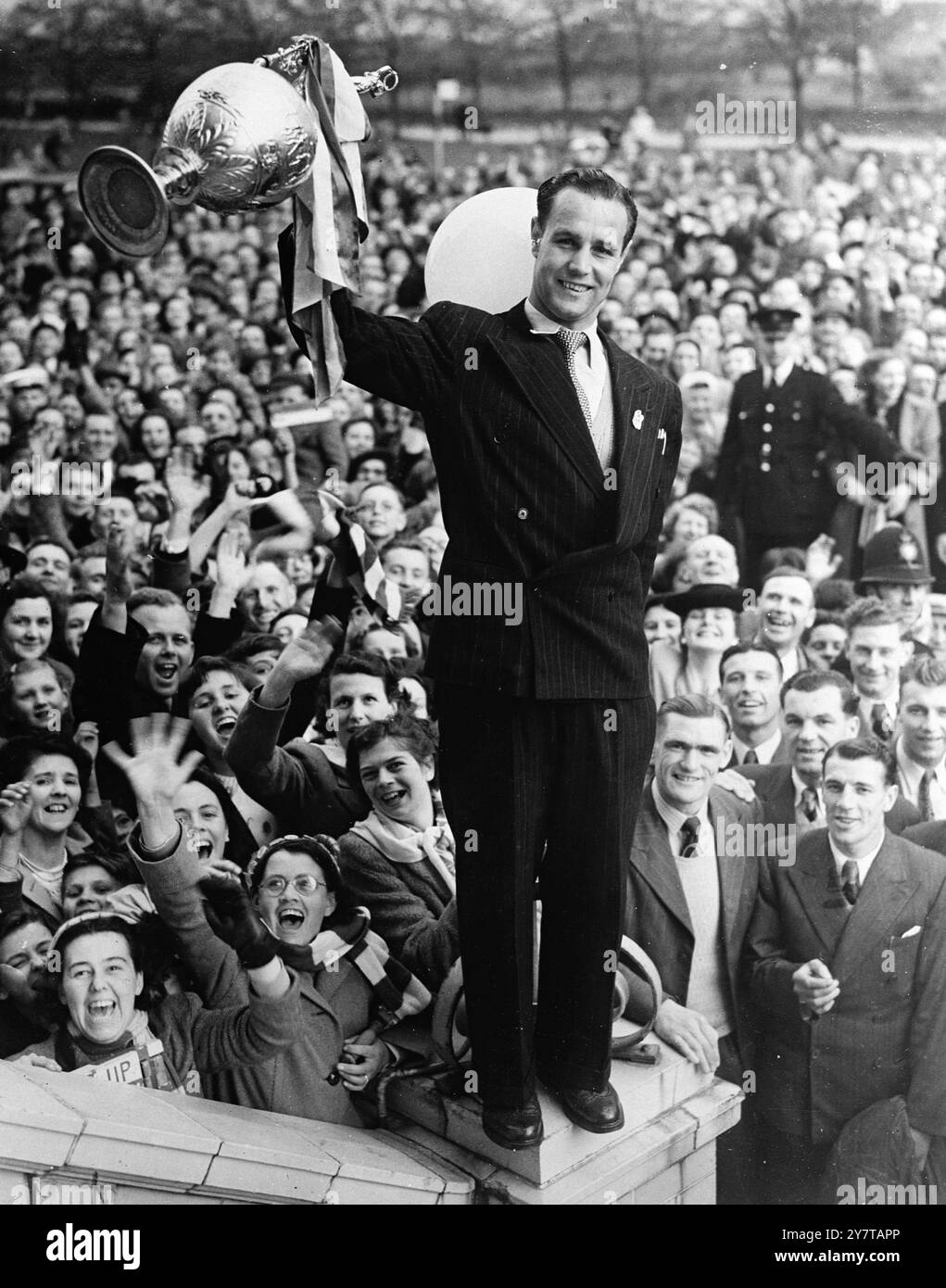 IT'S STILL OURS - - 7 May 1950 - - Portsmouth captain and centre half ...