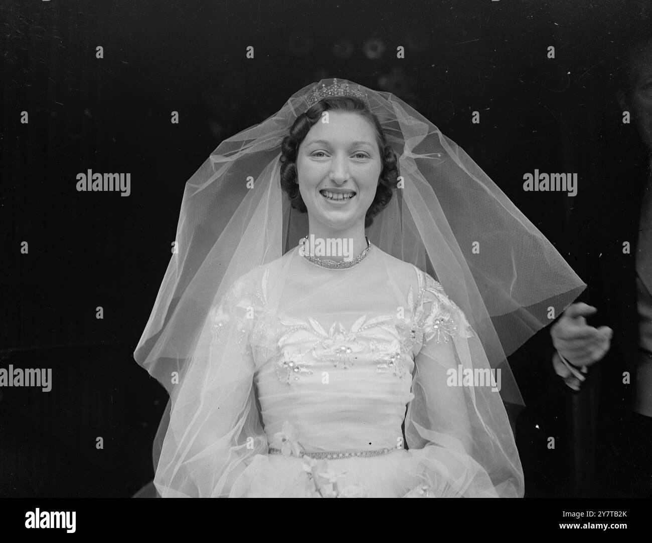 MARRIED TO IRONSIDE ' S SON 29 April 1950 Wearing a crinoline gown ...