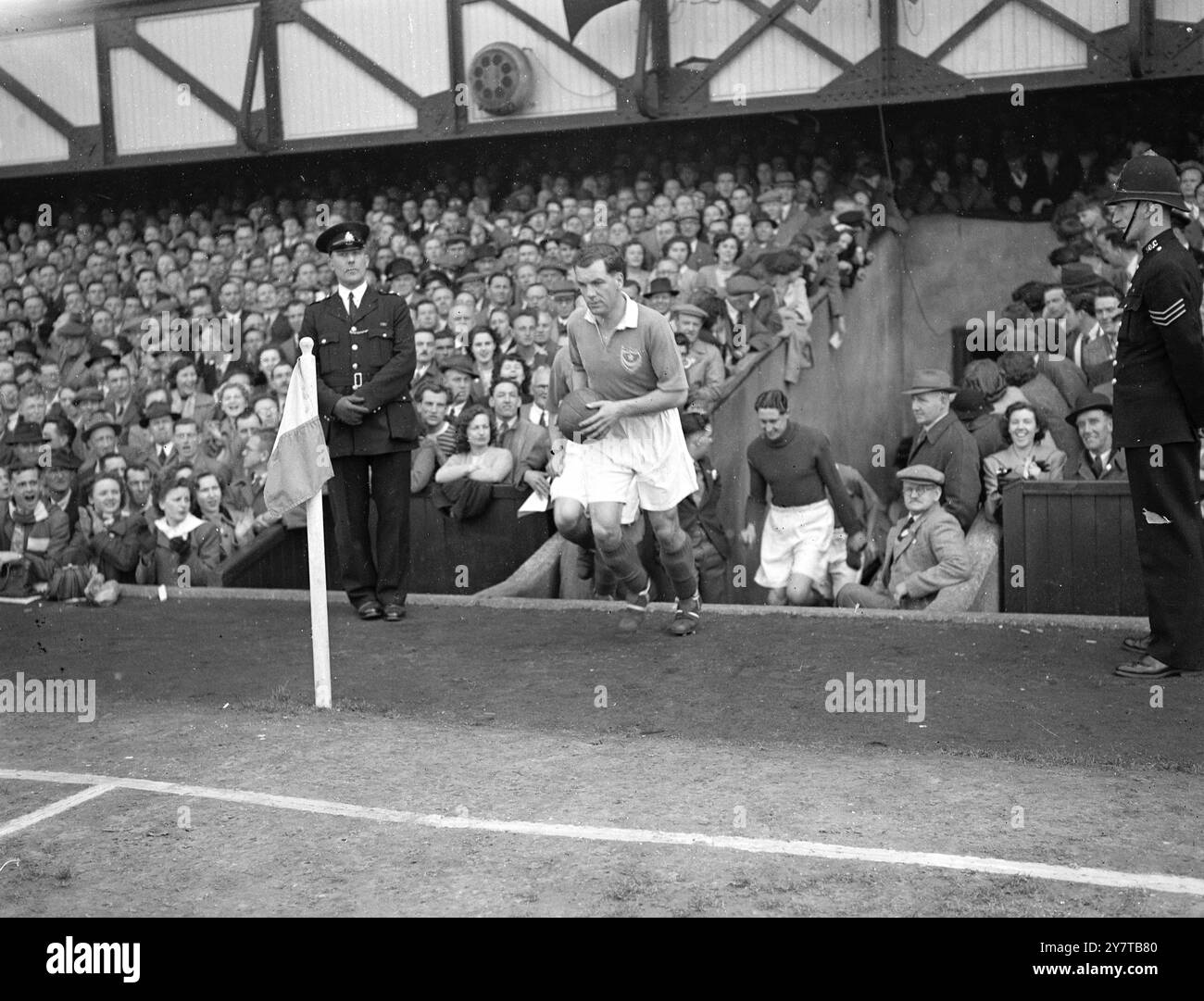 Portsmouth Captain Harry Ferrier leads Portsmouth on the field.April ...