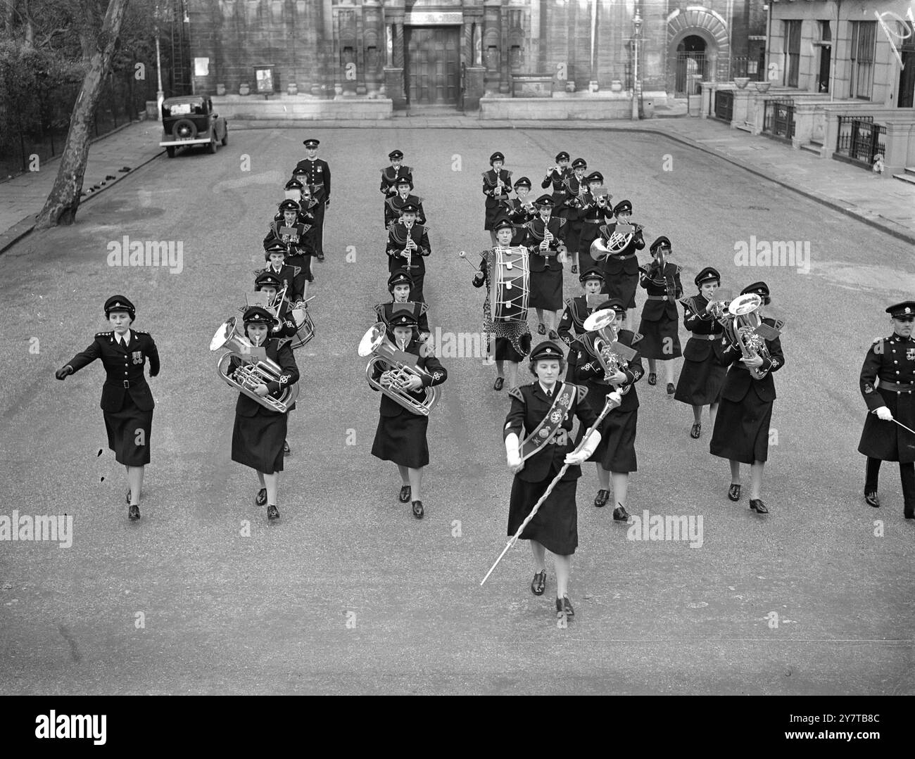 WRAC BAND PARADE IN NEW UNIFORMS - - 22 April 1950 - - The twenty five ...