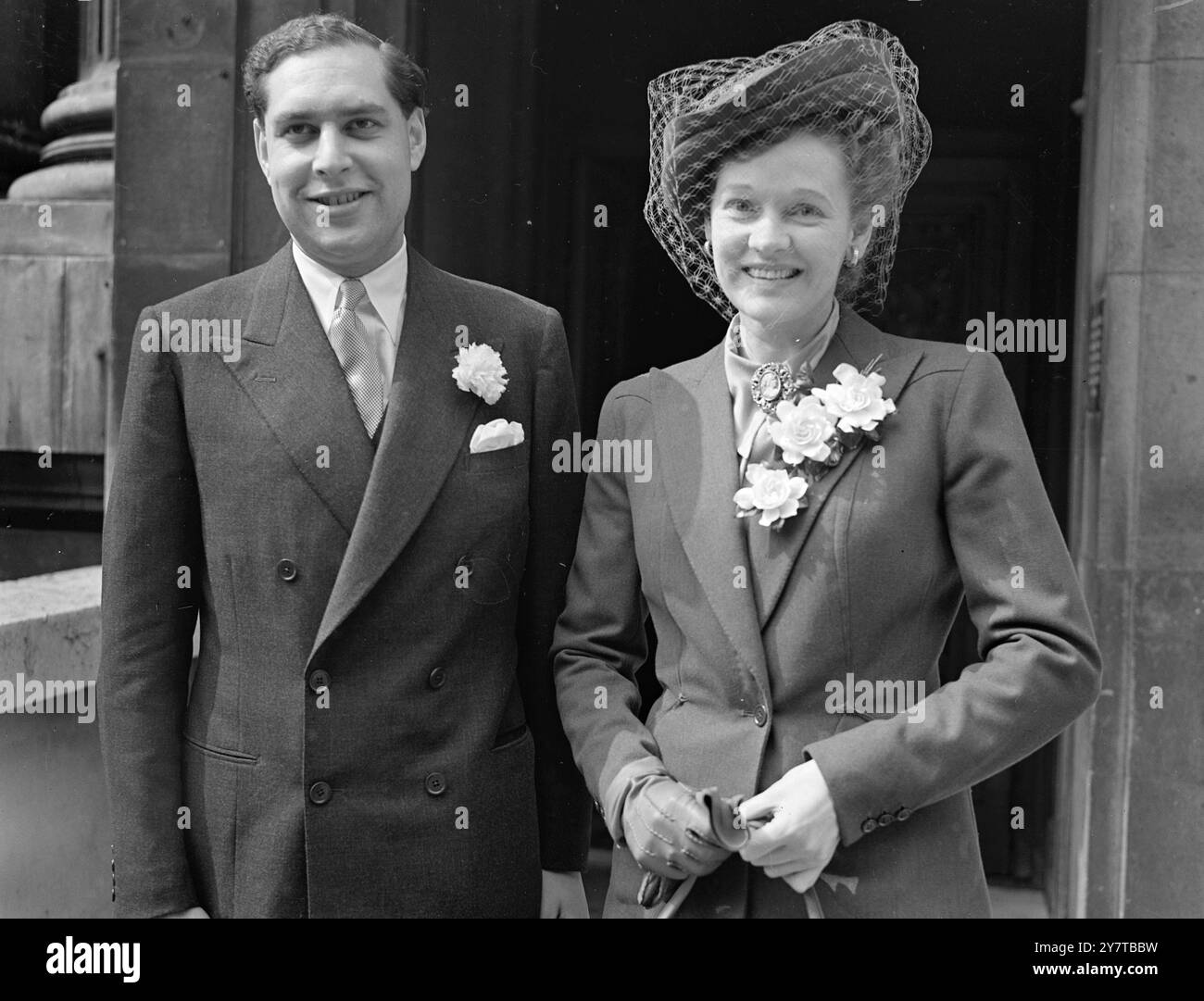 THE BRIDE WORE A VEIL 21 April 1950 Rosamund John, 36, red haired star ...