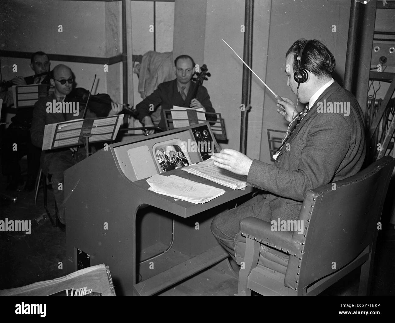 VIEW ON THE BEAT 17 April 1950 The worlds only conductor 's rostrum ...