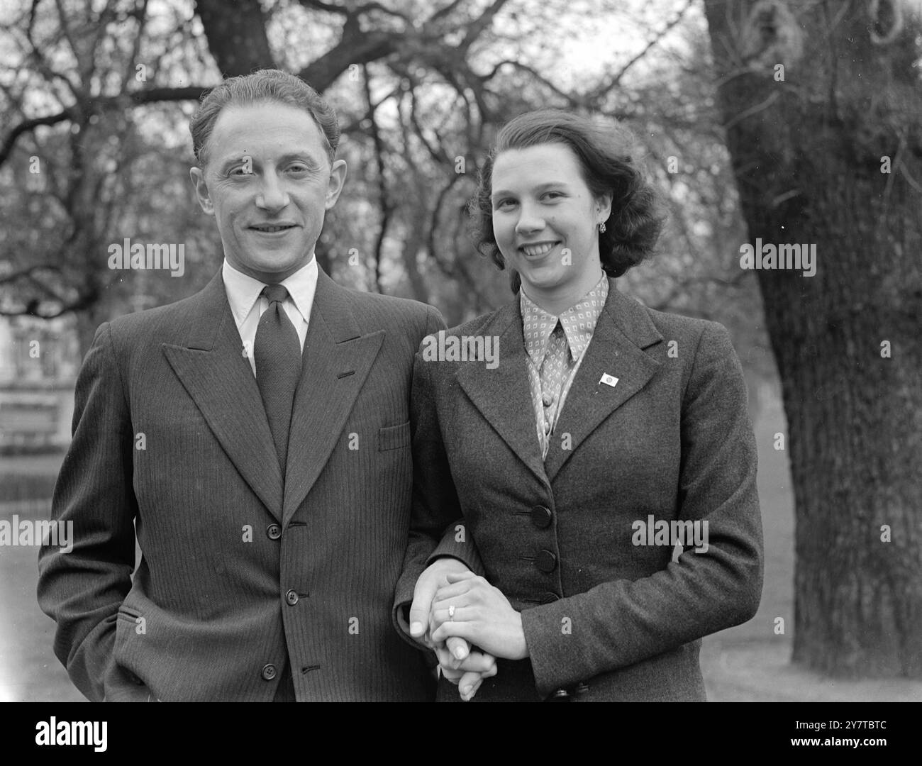 Ballet dancer Beryl Groom ( Beryl Grey ) and her fiance Sven G Svenson ...
