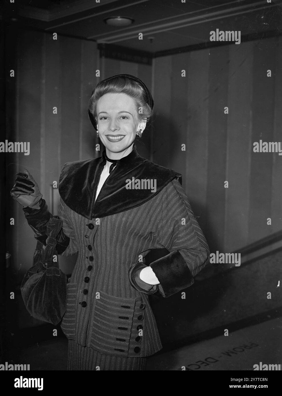 IN LONDON FOR A PLAY Miss Signe Hasso, the film actress, pictured here ...