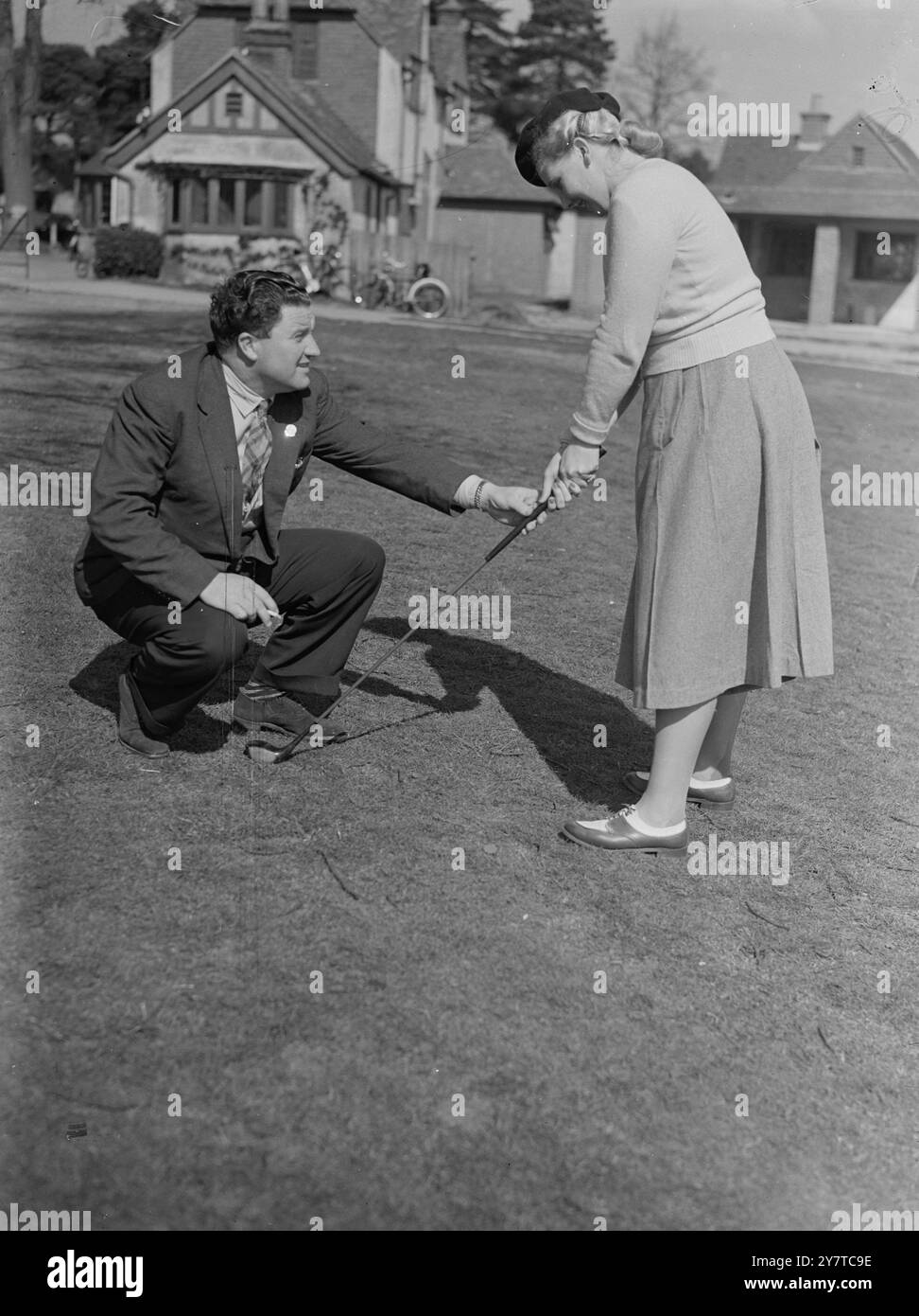 BROTHER AND SISTER PARTNERS IN GOLF FOURSOMES 29 March 1950 Only ...