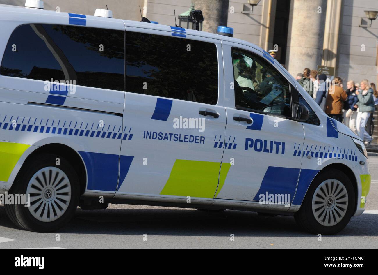 Copenhagen/ DenmarK/ 01 October 2024/ Danish police auto in capital ...