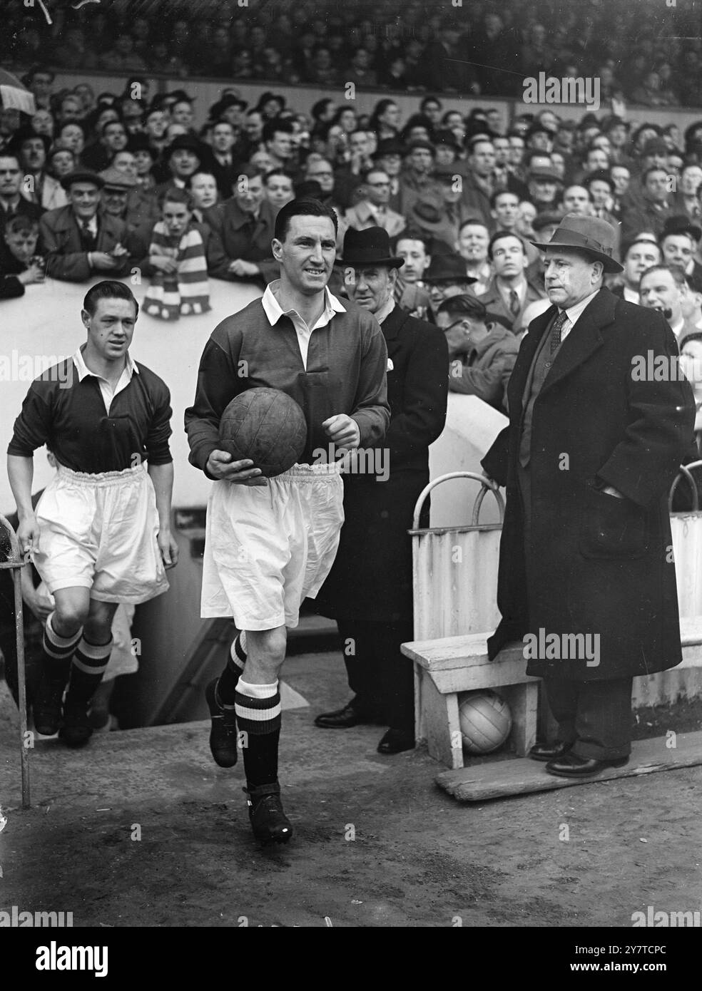 CHELSEA'S LEADER IN RE-PLAY Johnny Harris, Chelsea captain, who will ...