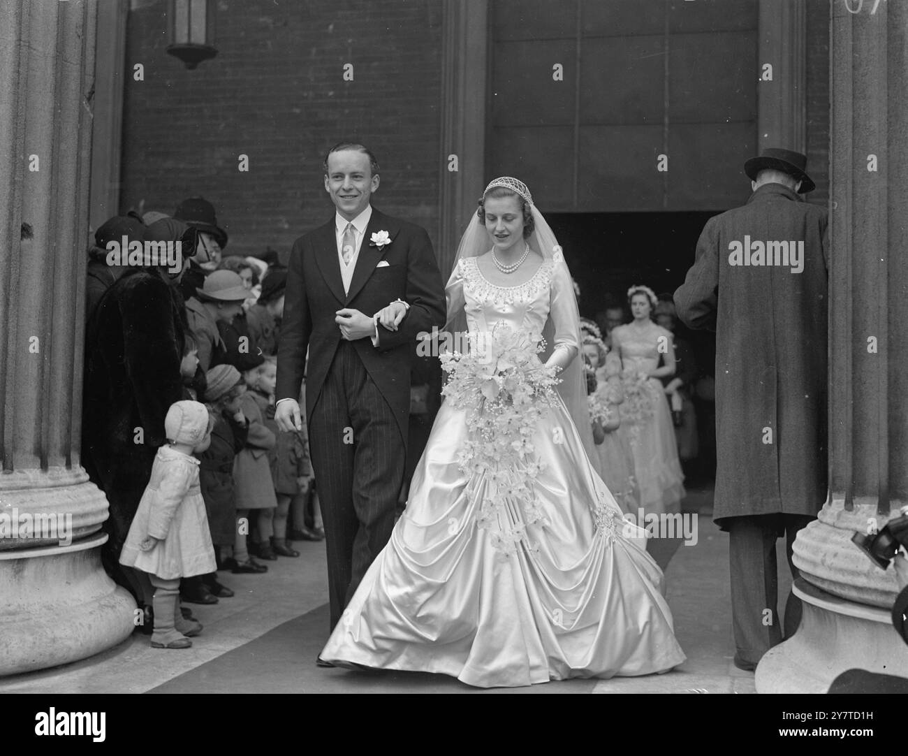 Bride bridegroom married having Black and White Stock Photos & Images ...