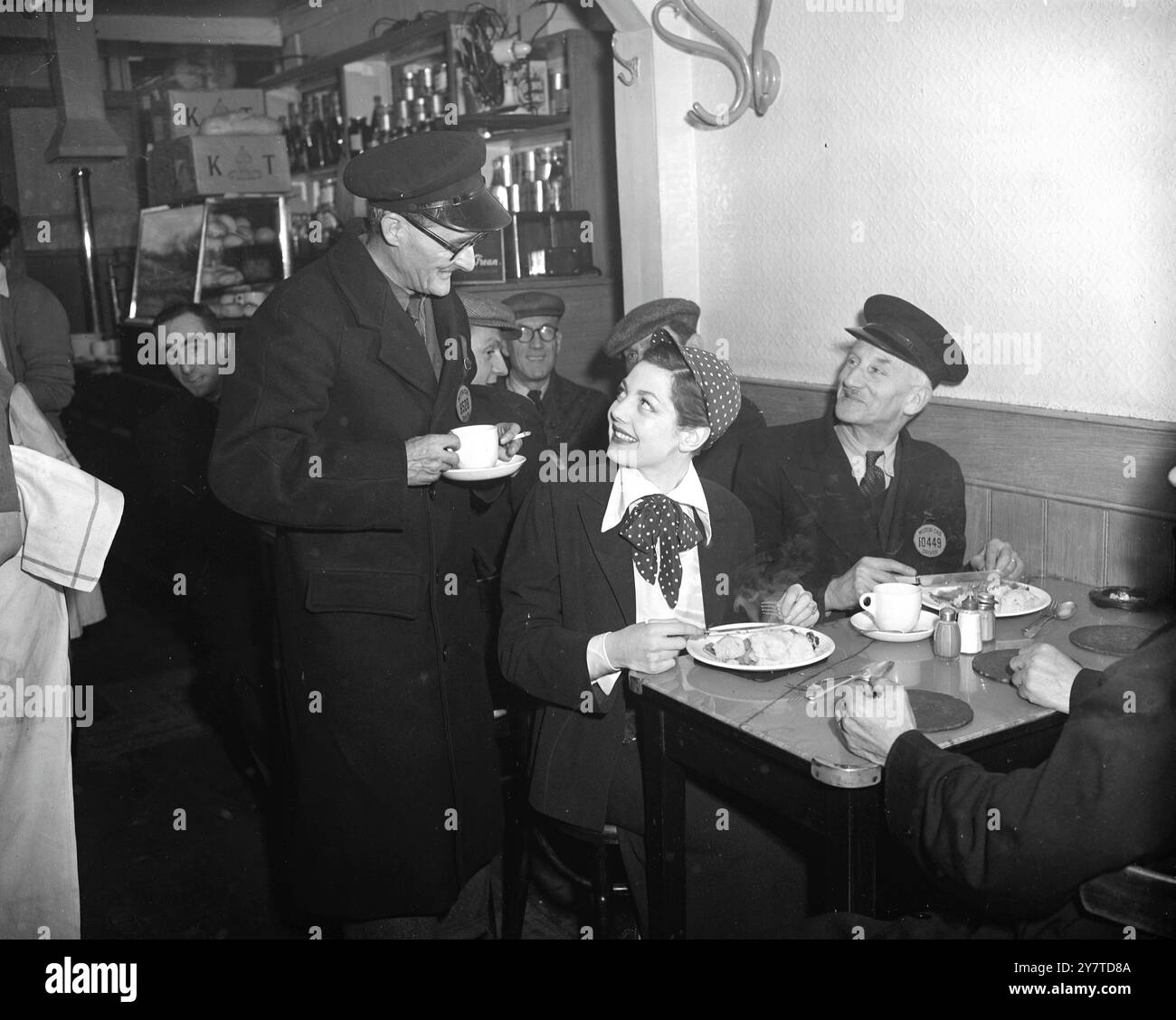 Actress DIANE HART , " Who is Sylvia ?" star , likes having her lunch ...