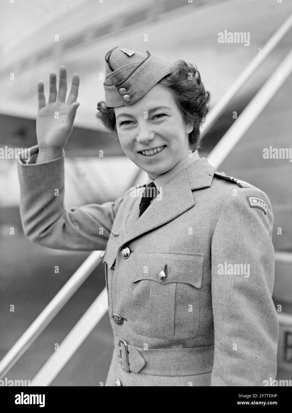 FAREWELL UNTIL APRIL Mrs Doreen Fennell, 24-year-old Birmingham girl ...