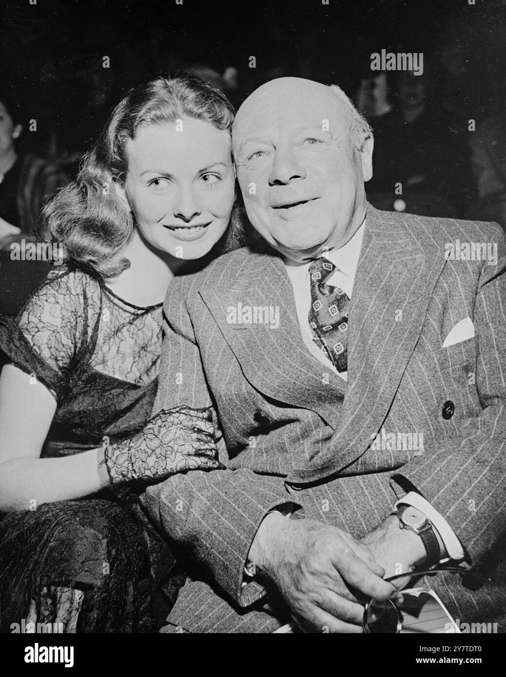 VETERAN AND NEWCOMER Two sparkling Hollywood film personalities ...