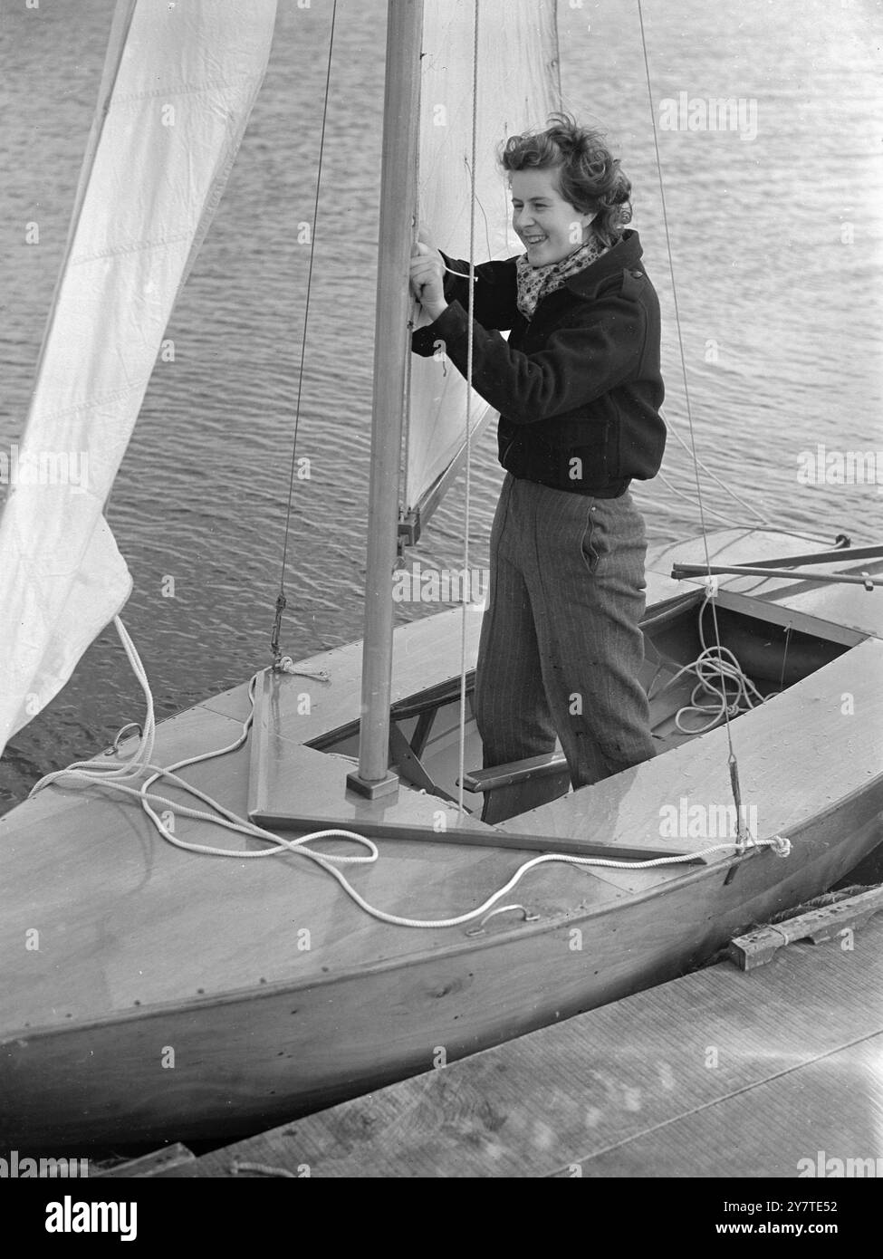 NURSERY CRAFT Single-handed , 23-year-old CYNTHIA GAY , daughter of a ...