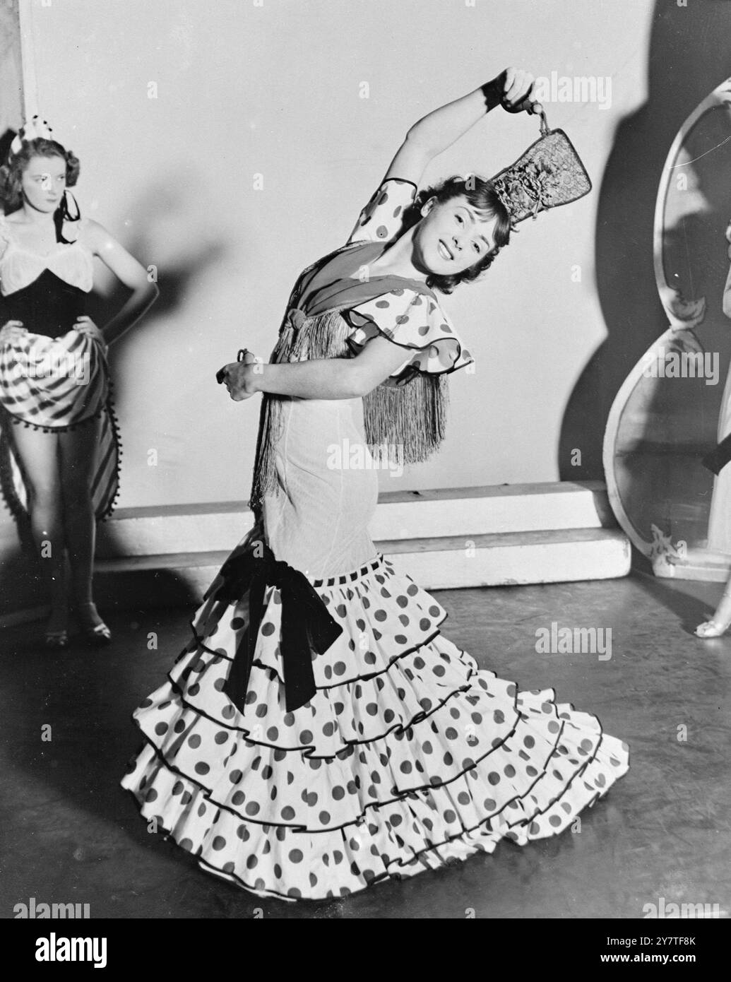SPANISH DANCER FROM DORSET9 February 1950 Pictured here in dancing pose ...