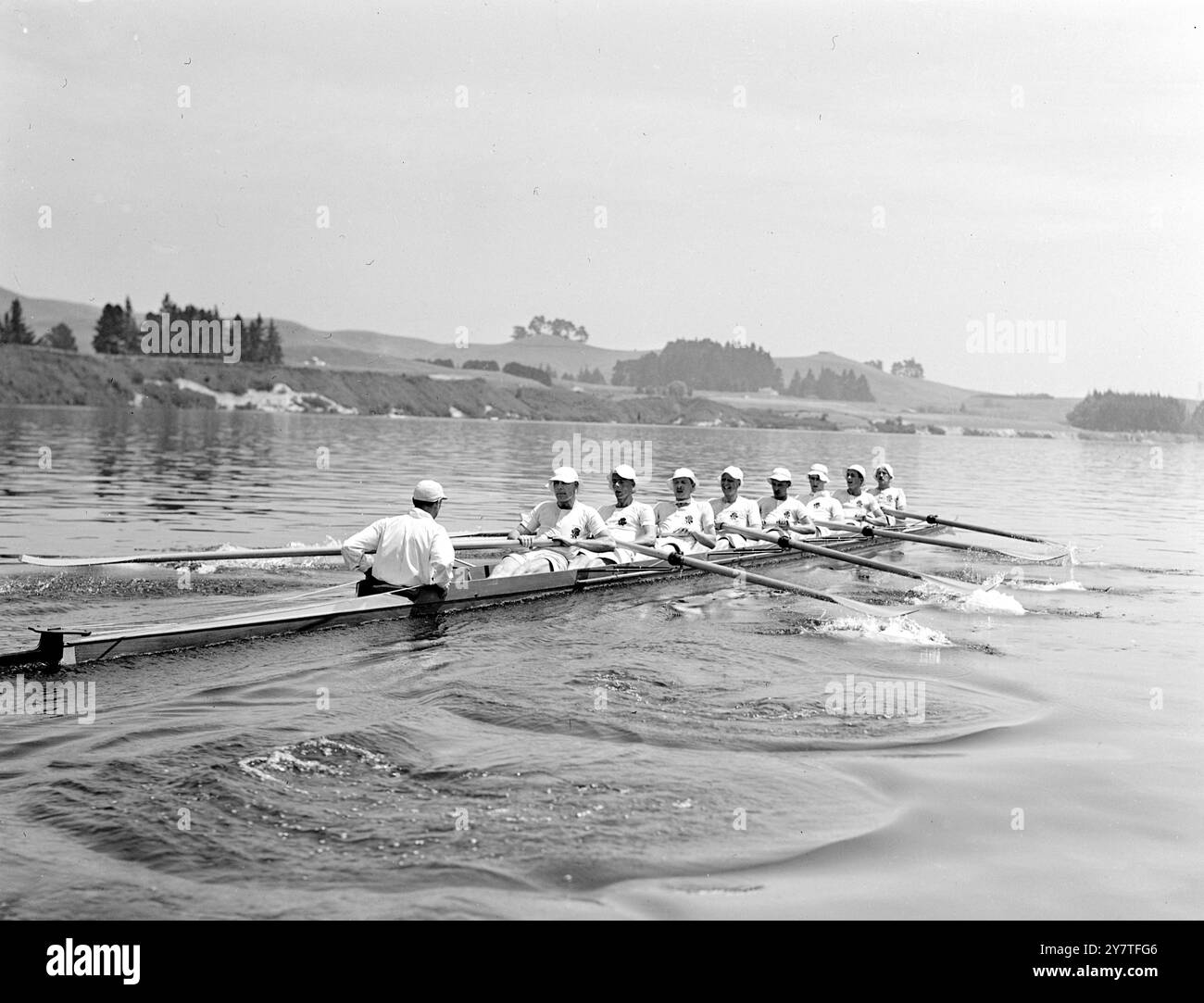 ENGLAND EIGHT BEATEN IN EMPIRE GAMES The England 8 pictured during ...