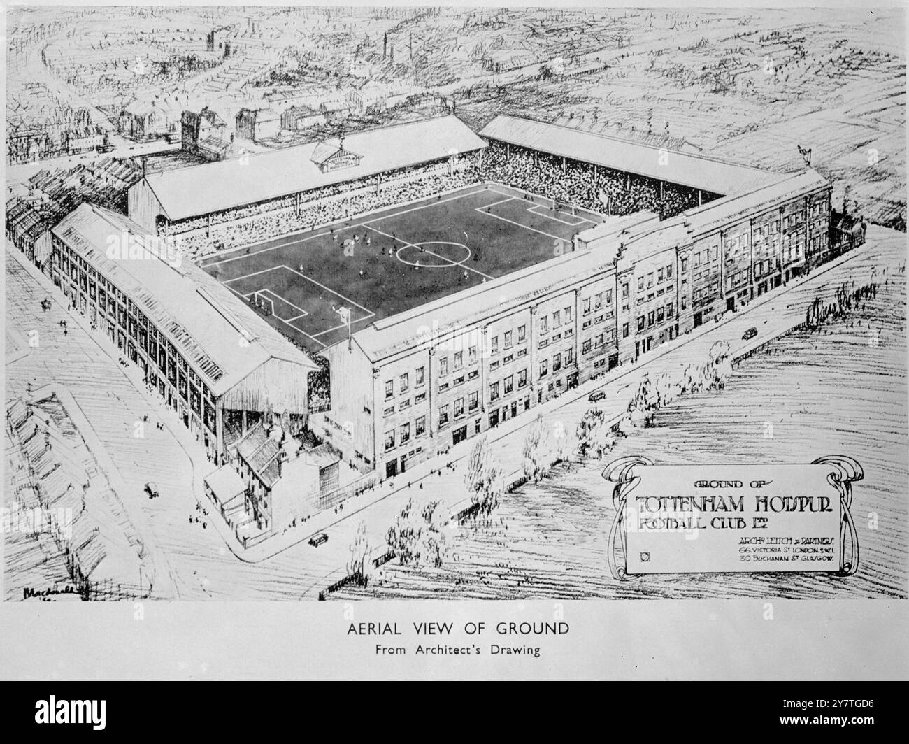 LONDON ARENA Tottenham Hotspur football club's ground at White Hart ...