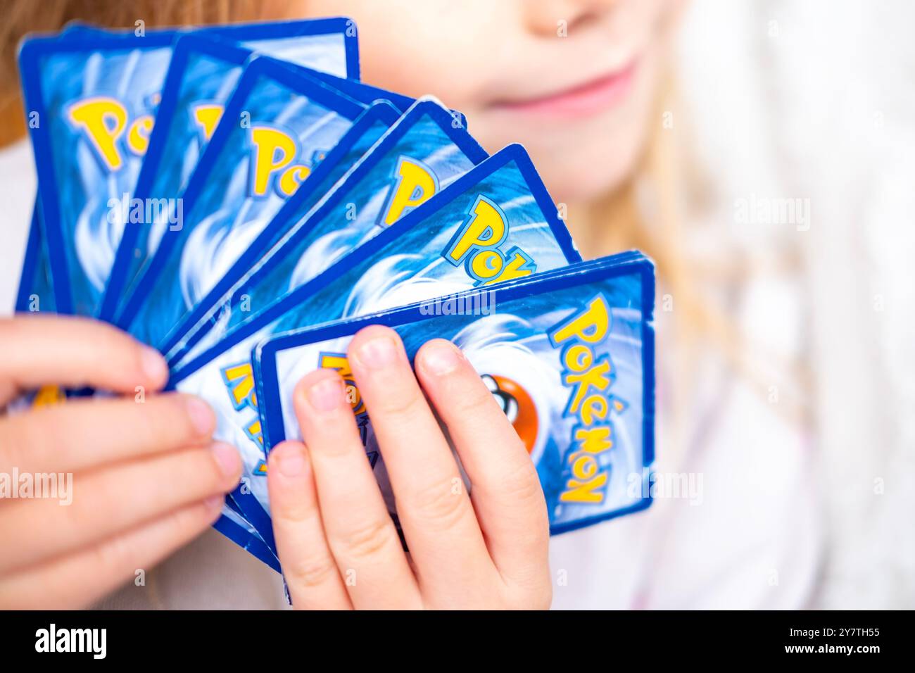 child collecting Pokemon Trading Card Game, collectible card, Childhood ...