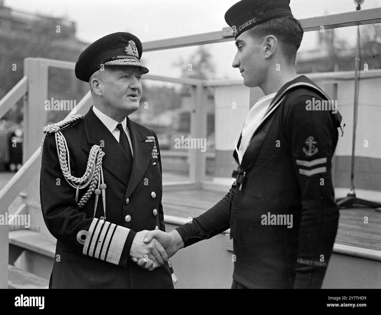 SEA CADET AND FIRST SEA LORD IN TRAFALGAR DAY CEREMONY Cadet leading ...