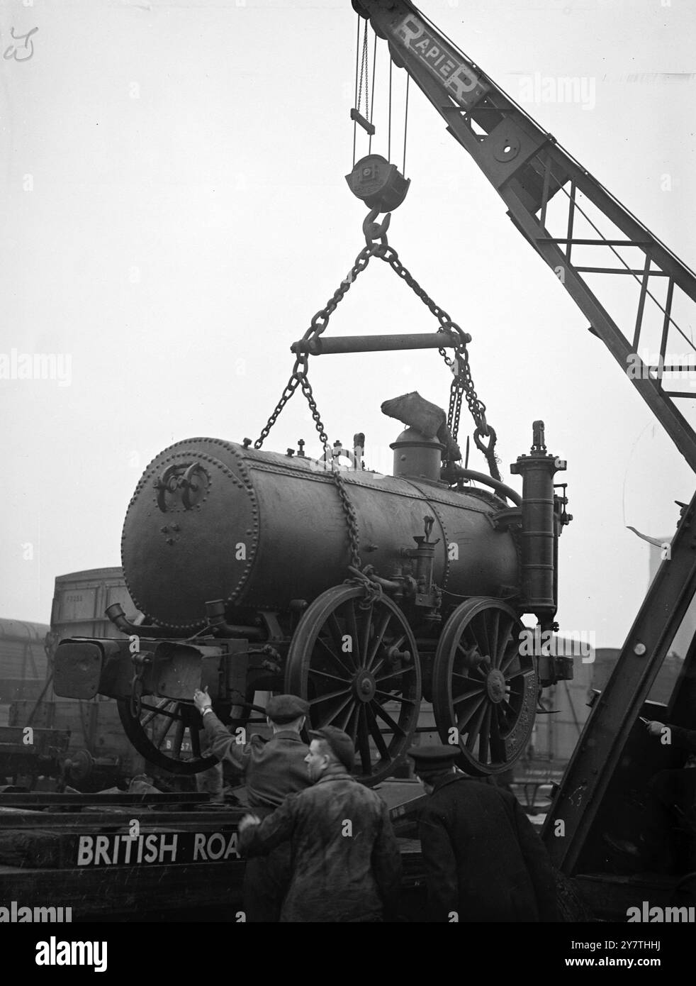 A vintage model to thrill railway engine lovers arrived in London for ...