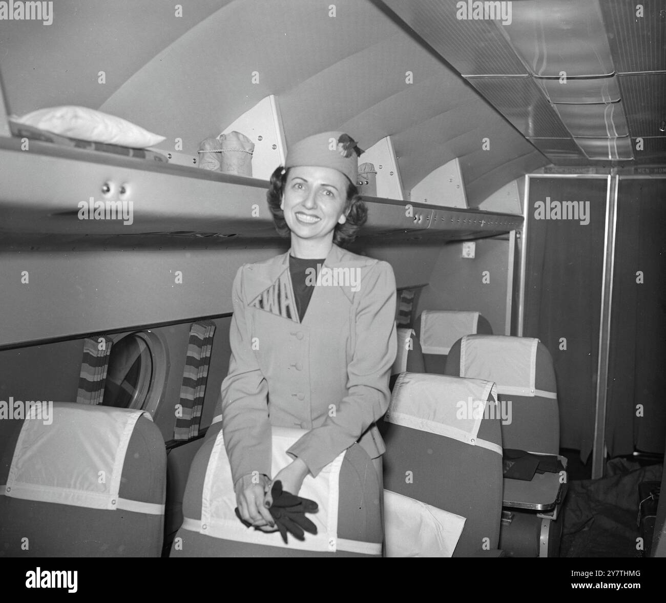 Virginia Wilcher , air stewardess aboard the ' London Ambassador ...