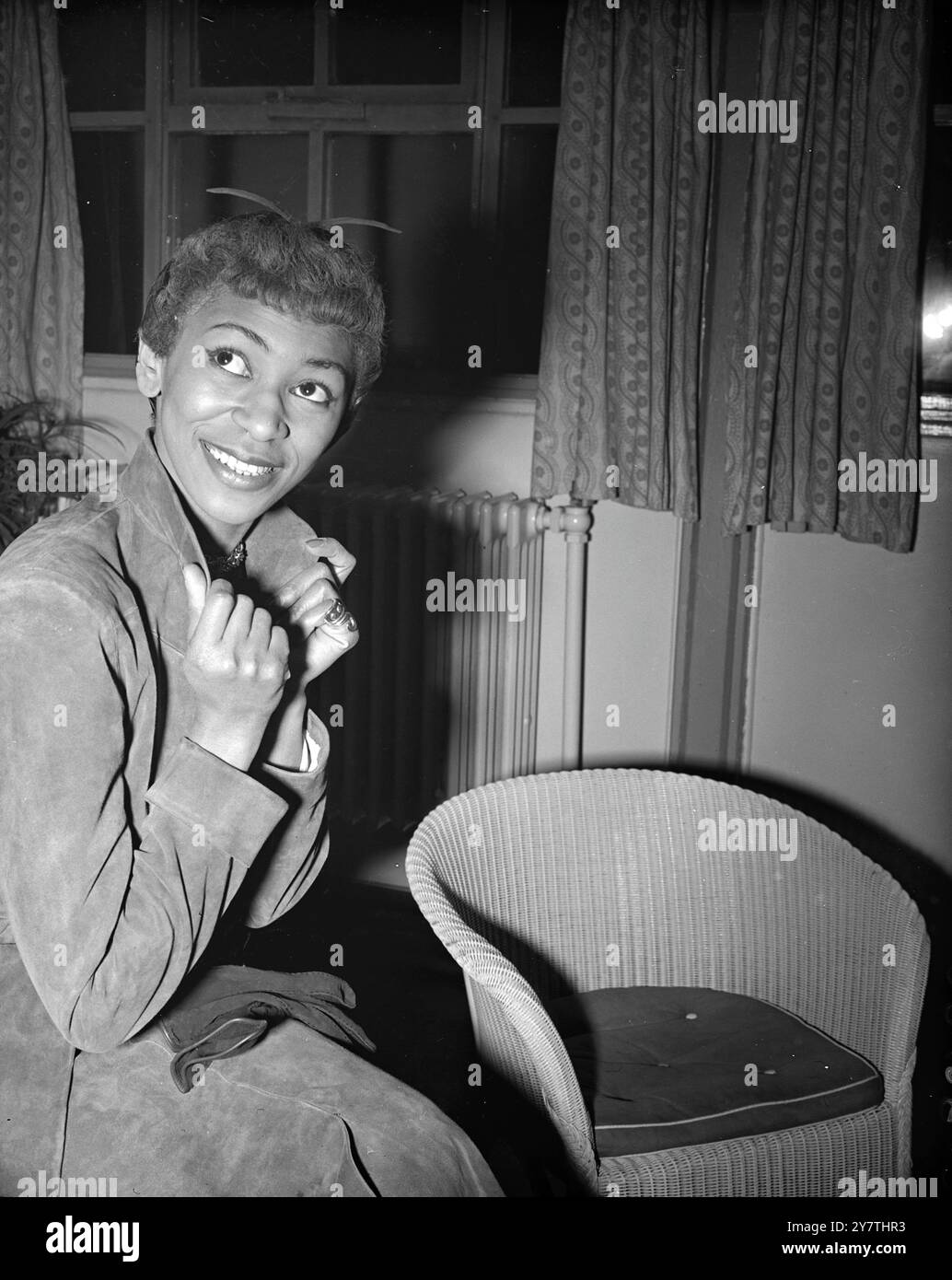 Cabaret star Josephine Premice , 24 , pictured as she left London ...