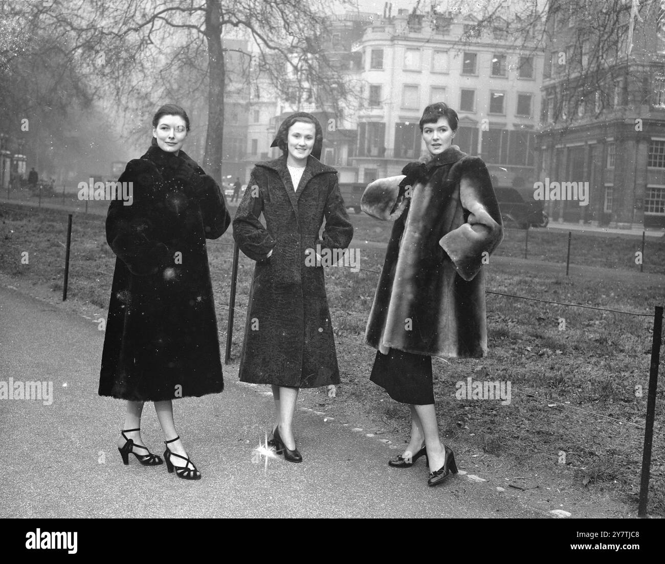 Three models from the Blyvoor Utility Fur collection , being held at ...