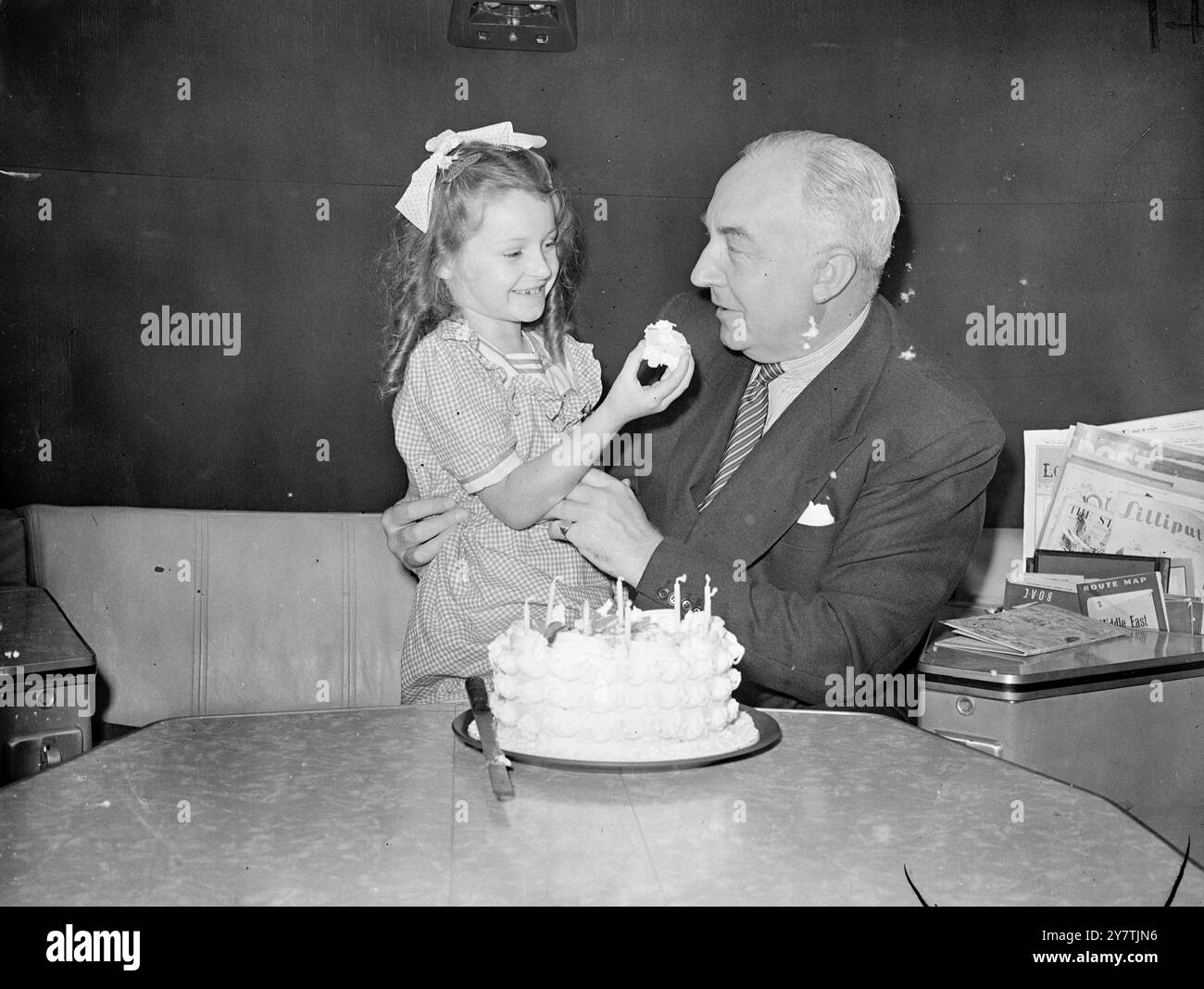 Inaugurating British Overseas Airways Corporation 's first landplane ...