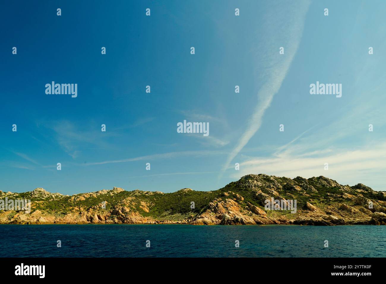 Panorama of Budelli Island, part of the Maddalena archipelago. Unesco ...