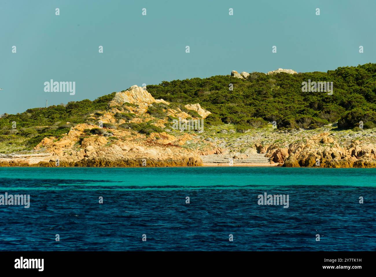 Panorama of Budelli Island, part of the Maddalena archipelago. Unesco ...