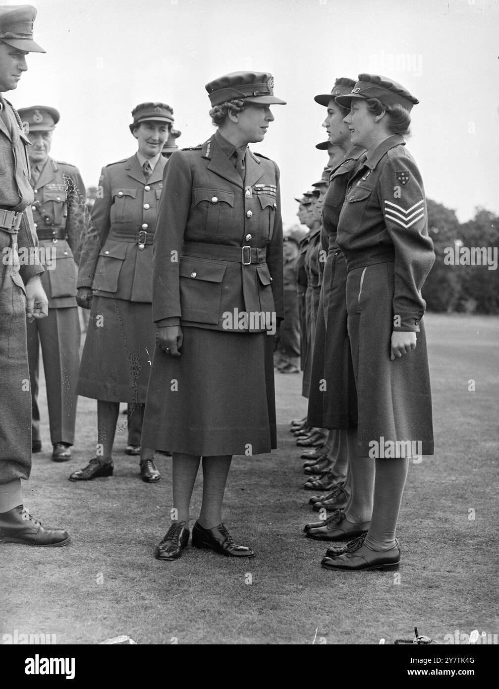 Women signallers parade for Princess Royal - Haxland , Hampshire : The ...