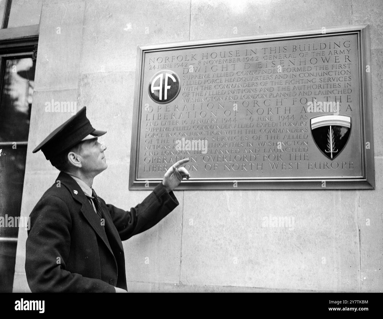 Plaque marks Eisenhower's London Planning HQ on third anniversary of D ...