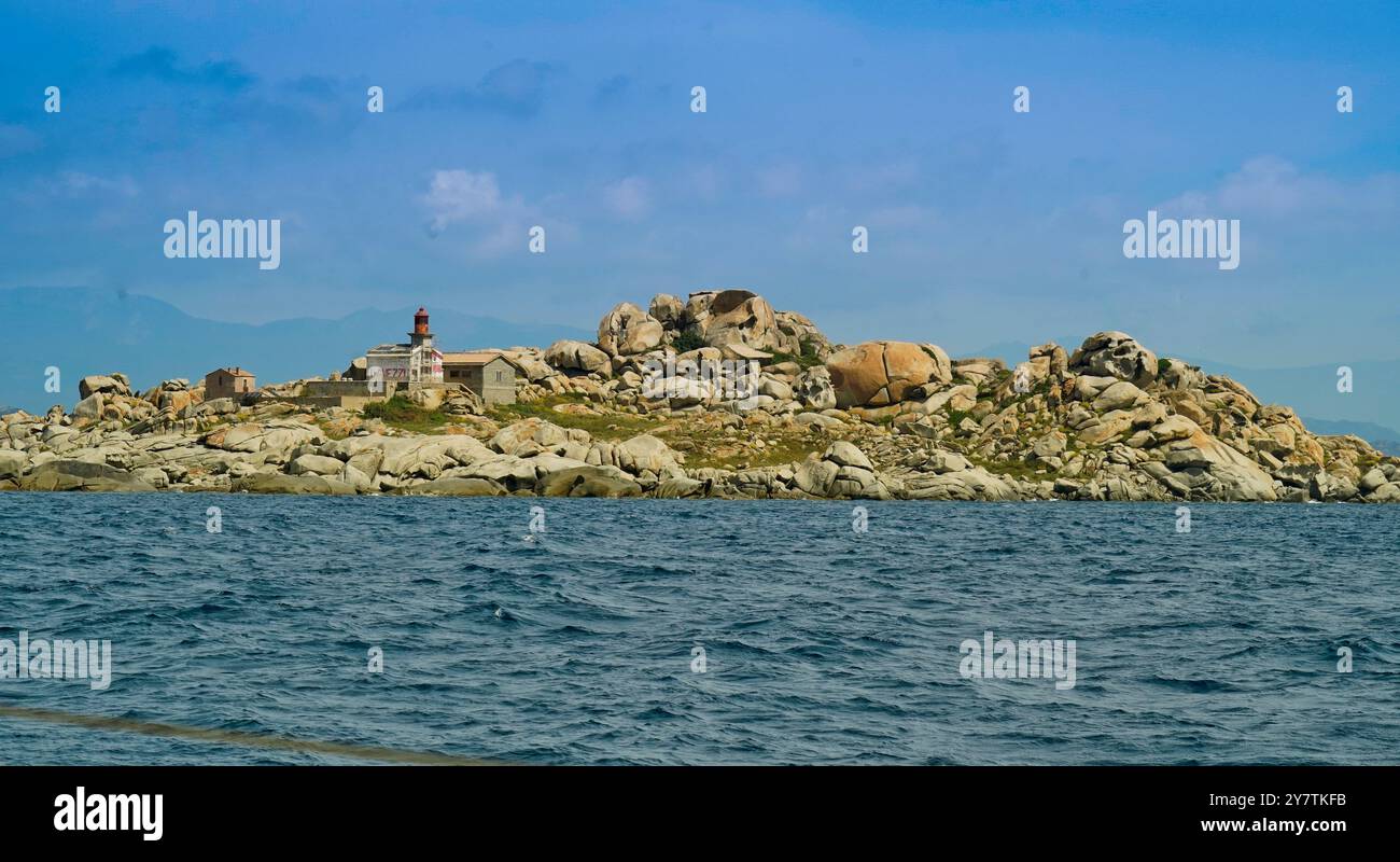 Panorama of the coasts of the Lavezzi Island, Bocche di Bonifacio ...