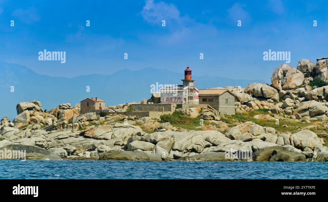 Panorama of the coasts of the Lavezzi Island, Bocche di Bonifacio ...