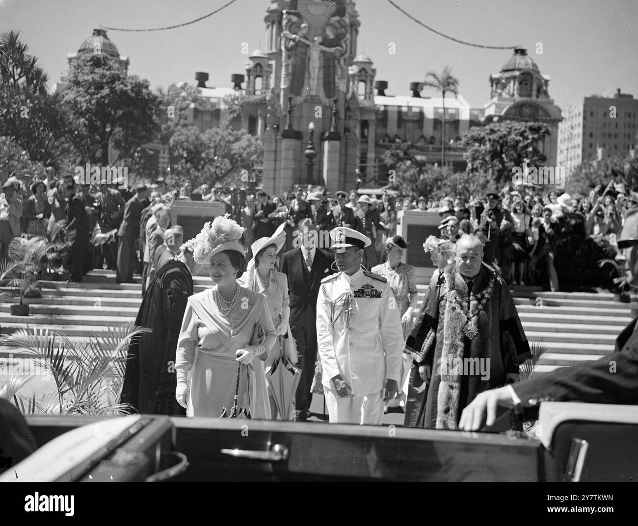 Royal Tour of South Africa Royal Family in Durban King George VI and ...