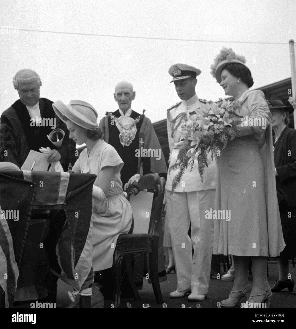 Royal tour of South Africa Princess Margaret signing the Golden Book at ...