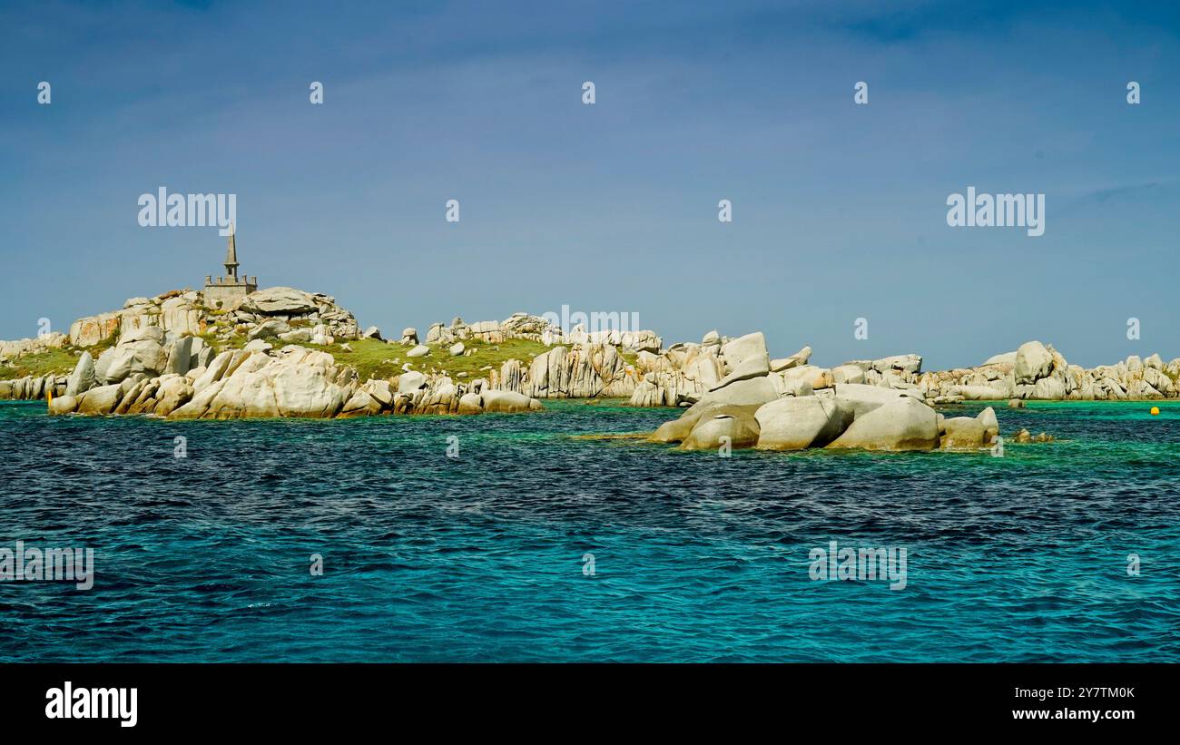 Panorama of the coasts of the Lavezzi Island, Bocche di Bonifacio ...