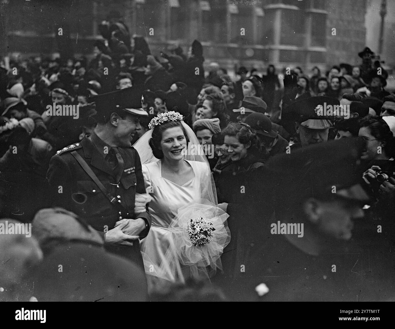 Miss Mary Churchill weds Captain Christopher Soames at St Margaret's ...