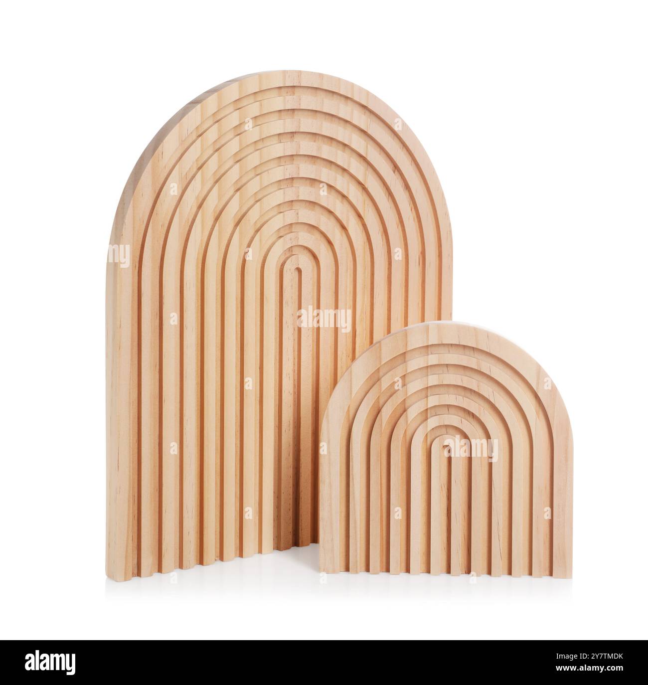 Two wooden decorative boards isolated on white Stock Photo - Alamy