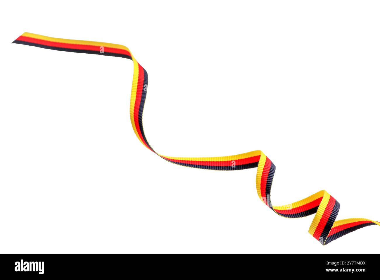 Ribbon in colors of German flag isolated on white Stock Photo - Alamy
