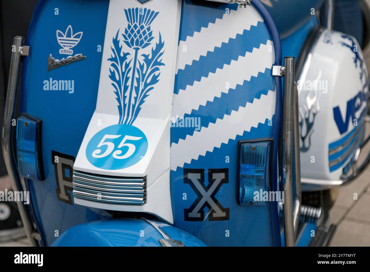 Vespa. Ribble Valley Scooter Rally 2024 Stock Photo - Alamy