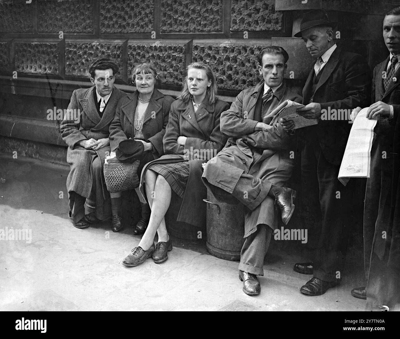 Waited from midnight for opening of the Neville Heath trialPhoto shows ...