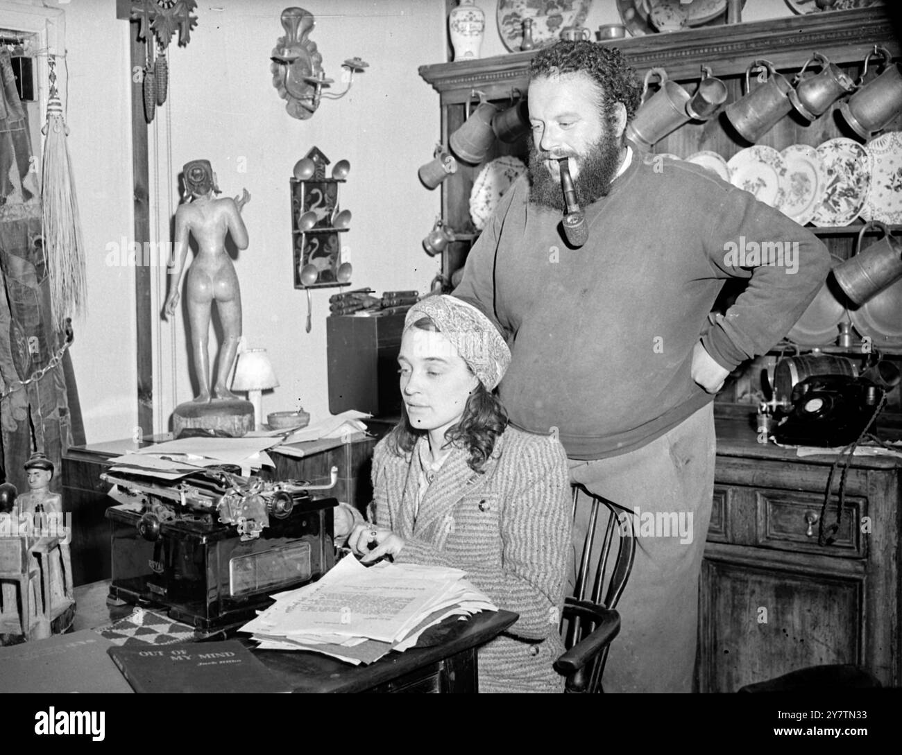 Sculptor's wife mixed concrete for ' biggest ever' statue.Jack Bilbo ...