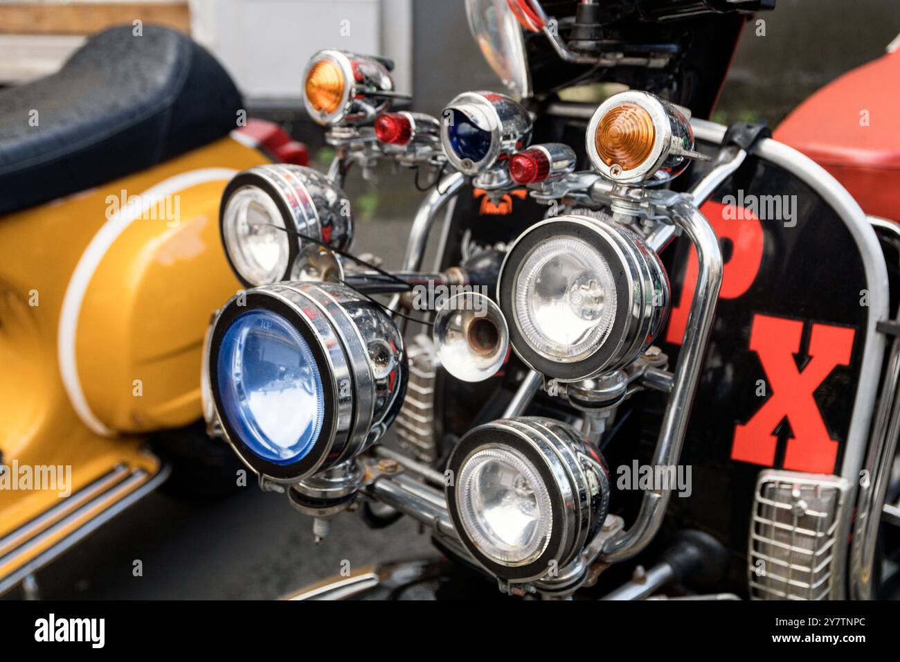 Vespa. Ribble Valley Scooter Rally 2024 Stock Photo - Alamy