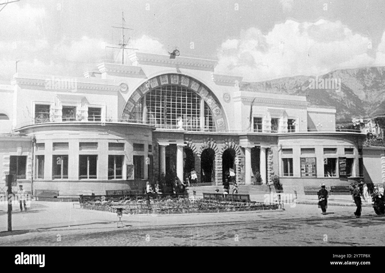 Photo Shows: Port building in Yalta , Crimea , USSR1930s Stock Photo ...