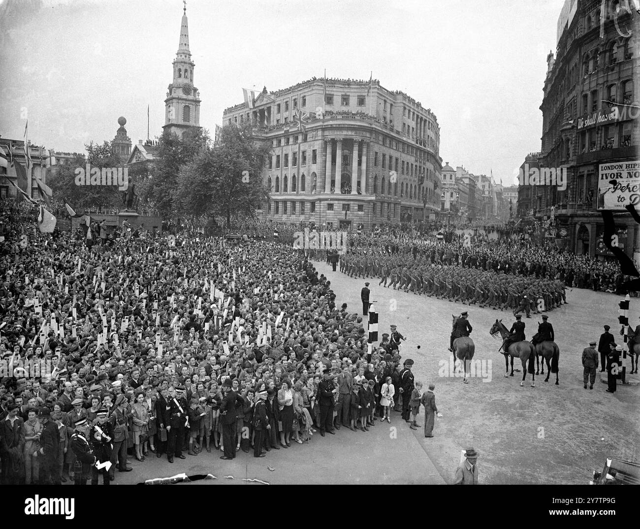 EMPIRE CONTINGENTS IN VICTORY PARADE - As millions of people thronged ...
